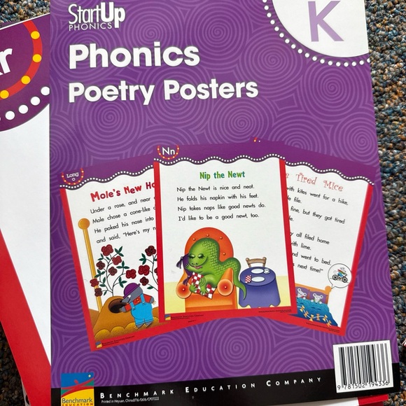 Benchmark | Other | Phonics Poetry Posters Purple | Poshmark